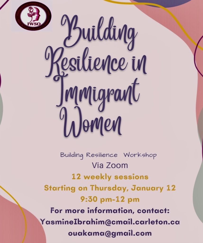 Online Workshop – Building Resilience in Immigrant Women